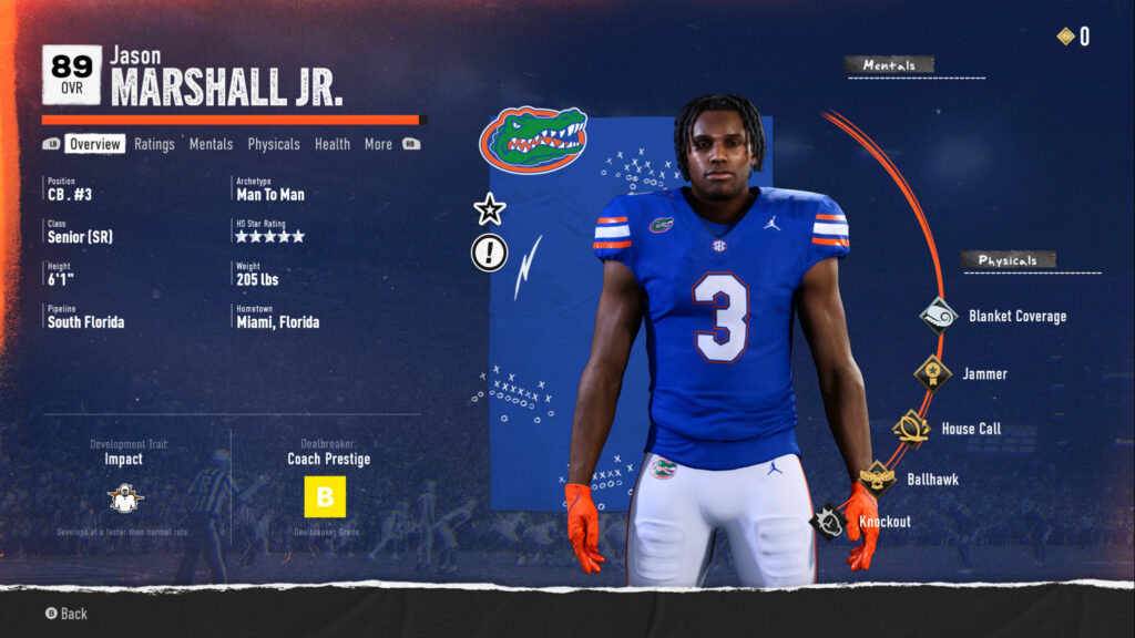 What are development traits in College Football 25? | esports.gg