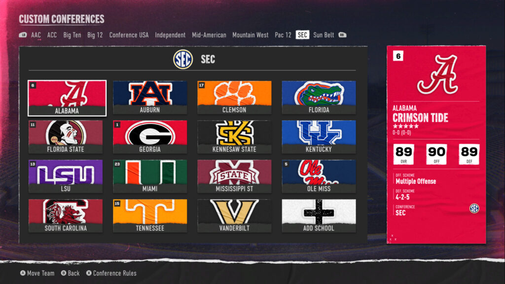 College Football 25 conference realignment ideas you have to try ...