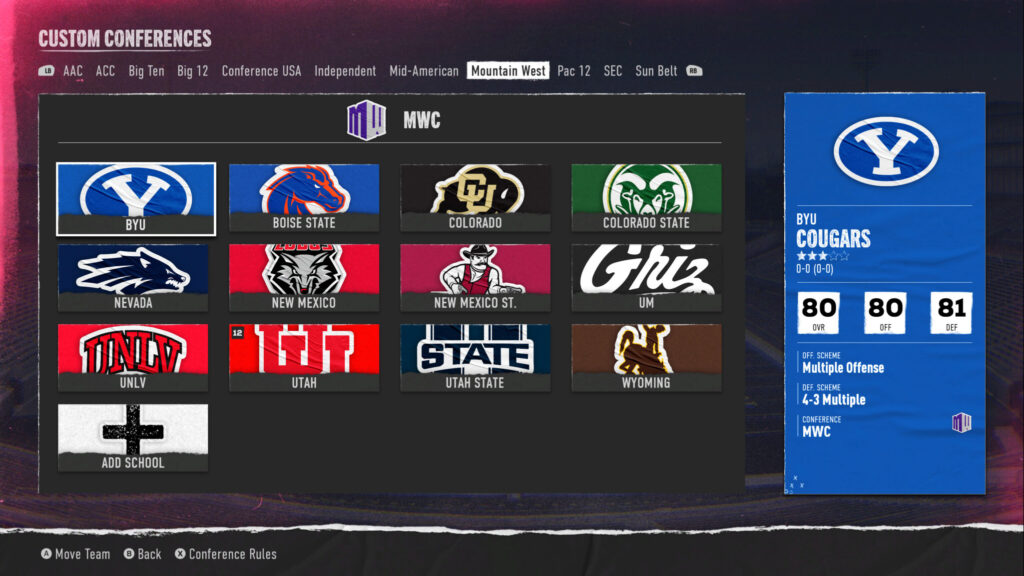 College Football 25 conference realignment ideas you have to try ...