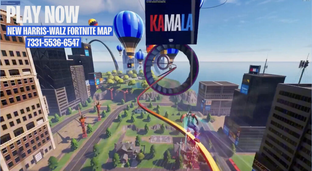 Kamala Harris reveals Fortnite map: Freedom Town, USA | esports.gg