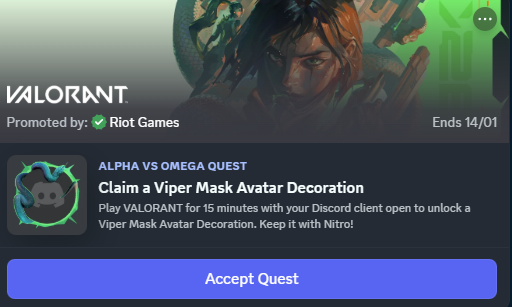 How to get the Viper Mask avatar decoration in Discord | esports.gg